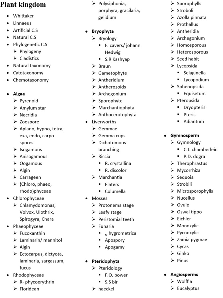 Plant Kingdom | PDF | Plants | Botany