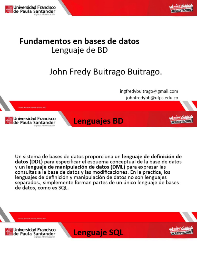 Lenguajes DDL DML | Descargar gratis PDF | SQL | Gestión de tecnología de la información