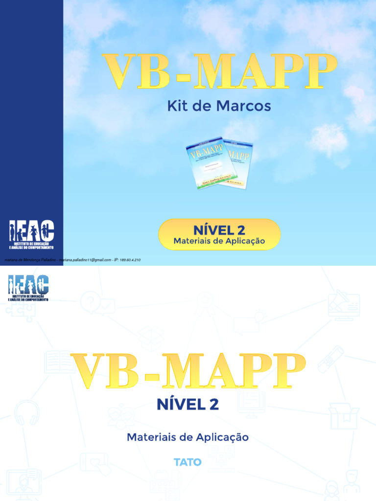 Guia de Aplicação do VB-MAPP | PDF
