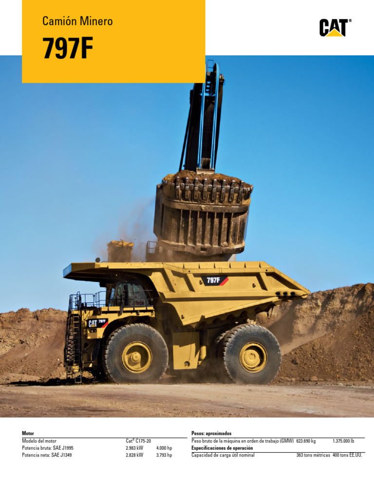 Volquete Cat 797F | PDF | Camión | Embrague