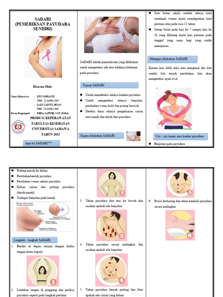 Panduan SADARI: Deteksi Dini Kanker Payudara | PDF