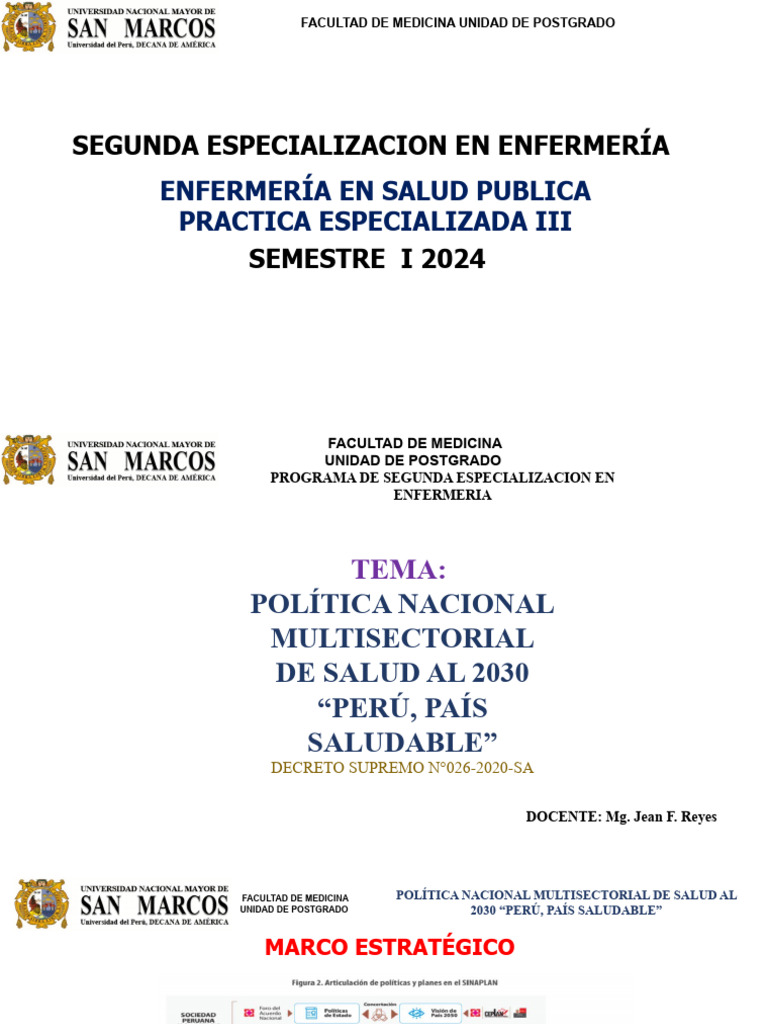 PNMS 2030 | PDF | Perú | Ministerio (Departamento de Gobierno)