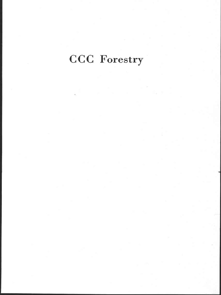 CCC Forestry | PDF | Trees | Wood