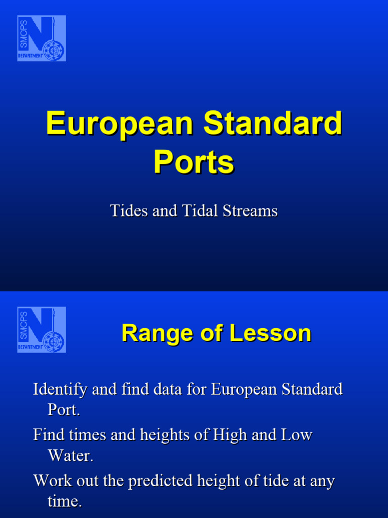 European Tidal Predictions Guide | PDF | Tide | Geophysics