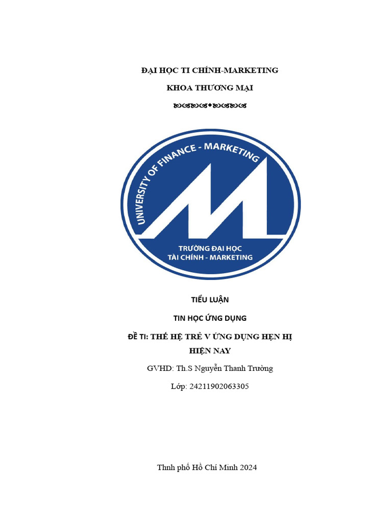 Tieu Luan Tin Hoc Final | PDF