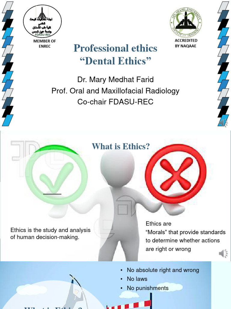 1 Professional Ethics | PDF | Dentistry | Decision Making
