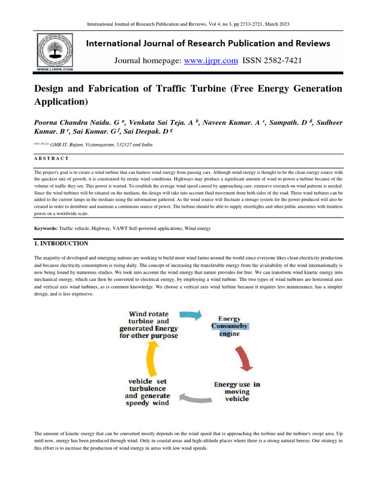 Wind Turbine Pdf Wind Power Wind Turbine
