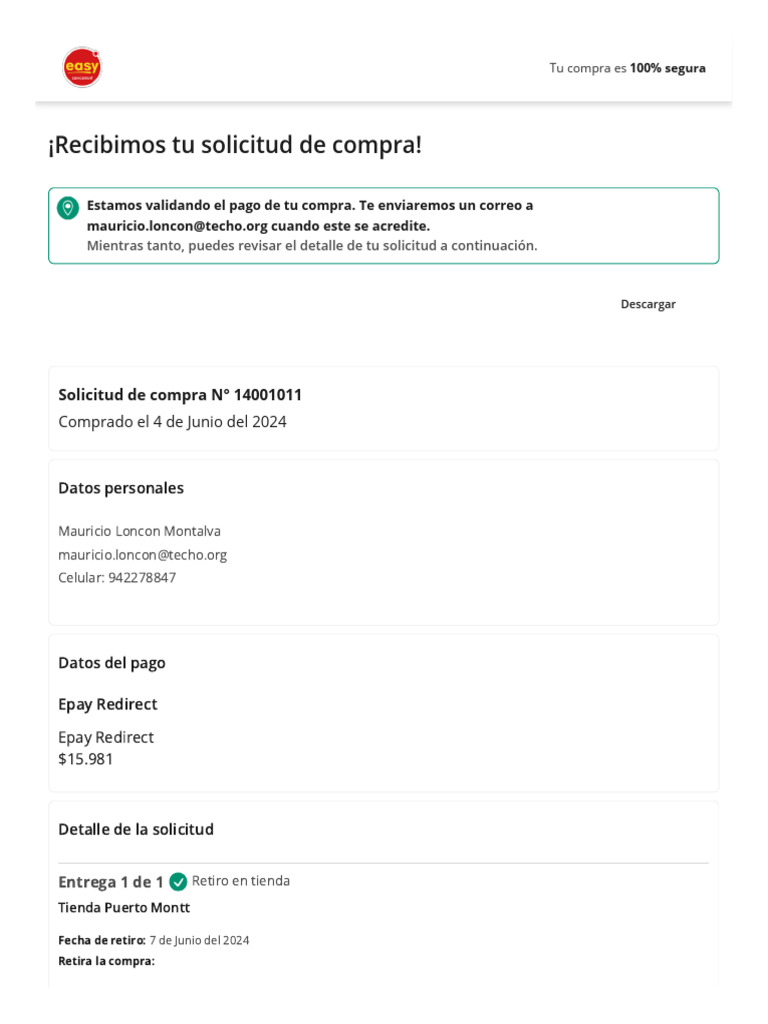 Solicitud de compra | PDF