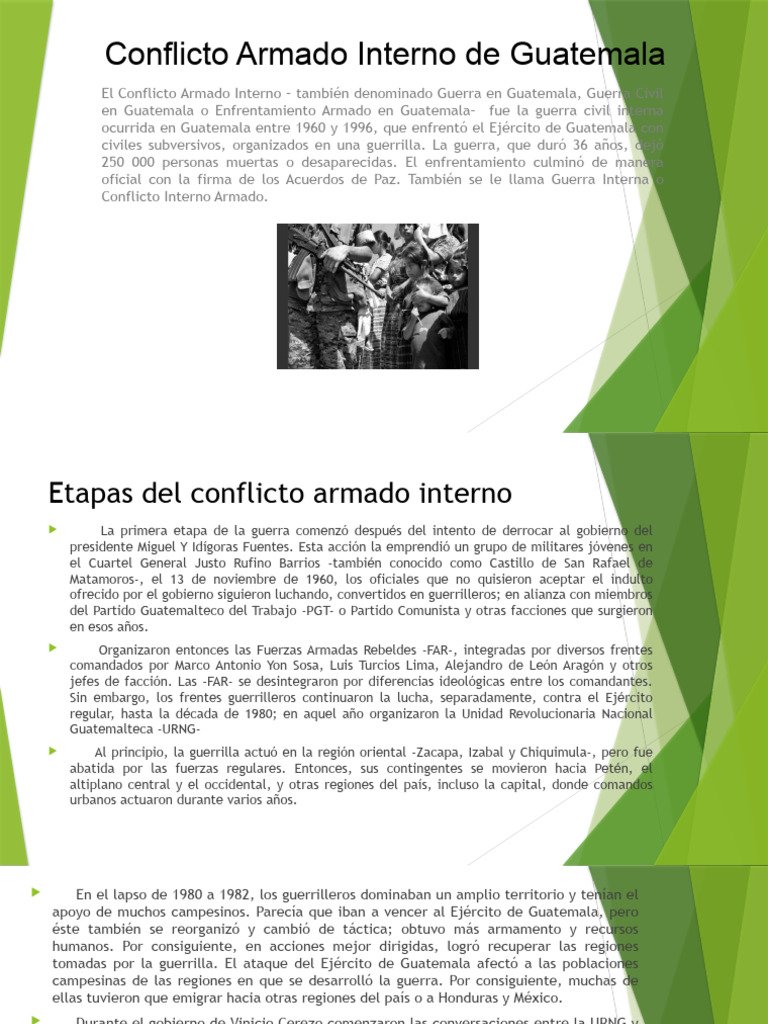 Conflicto Armado Interno.2 | PDF | Guatemala | Guerra de guerrillas