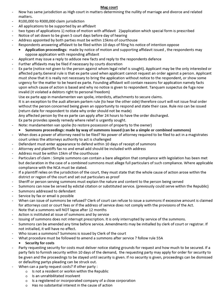 CIP3701-mag Court To Study | PDF | Pleading | Default Judgment