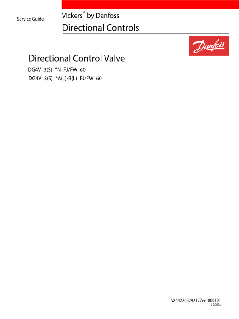 Directional Control Valve Vickers DG4V | PDF | Electrical Connector ...