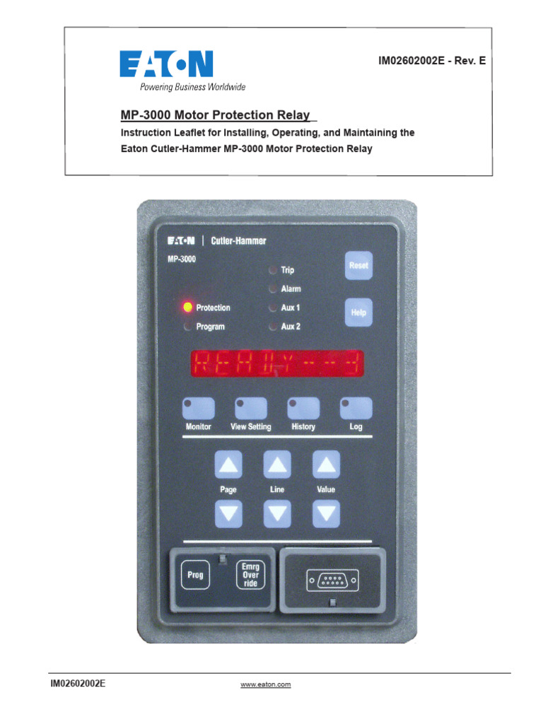 Mp-3000 Master Rev e TBG 4 | PDF | Relay | Alternating Current