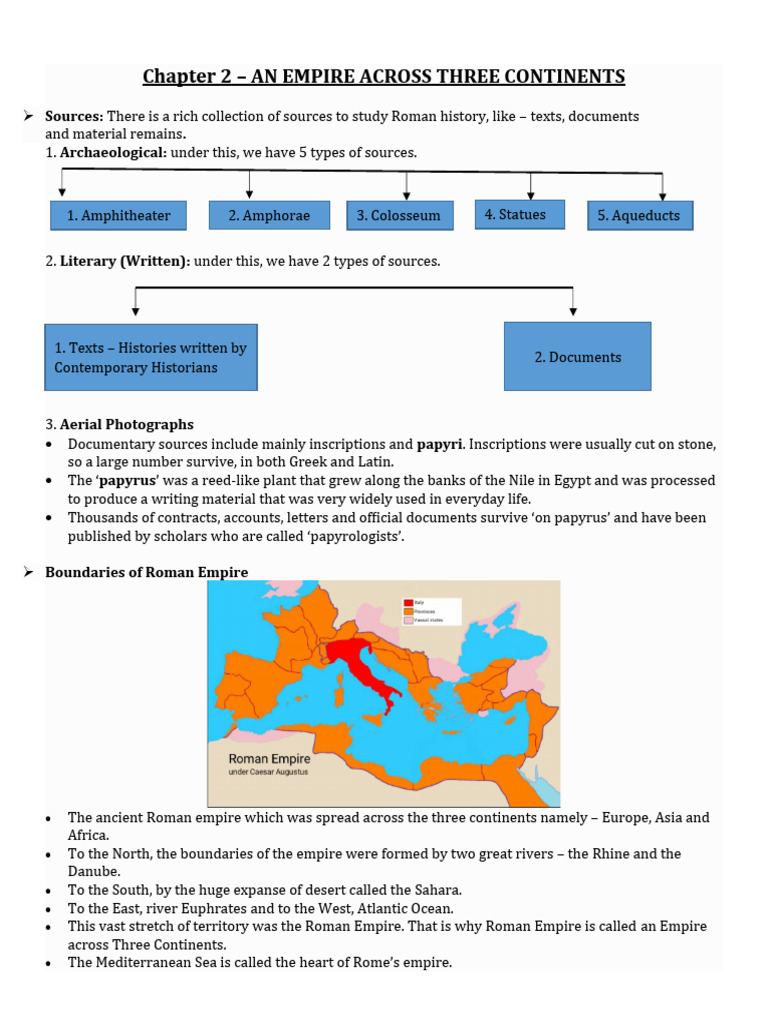 ClassXI - History - Chapter2 - TheRomanEmpire | PDF | Roman Empire ...