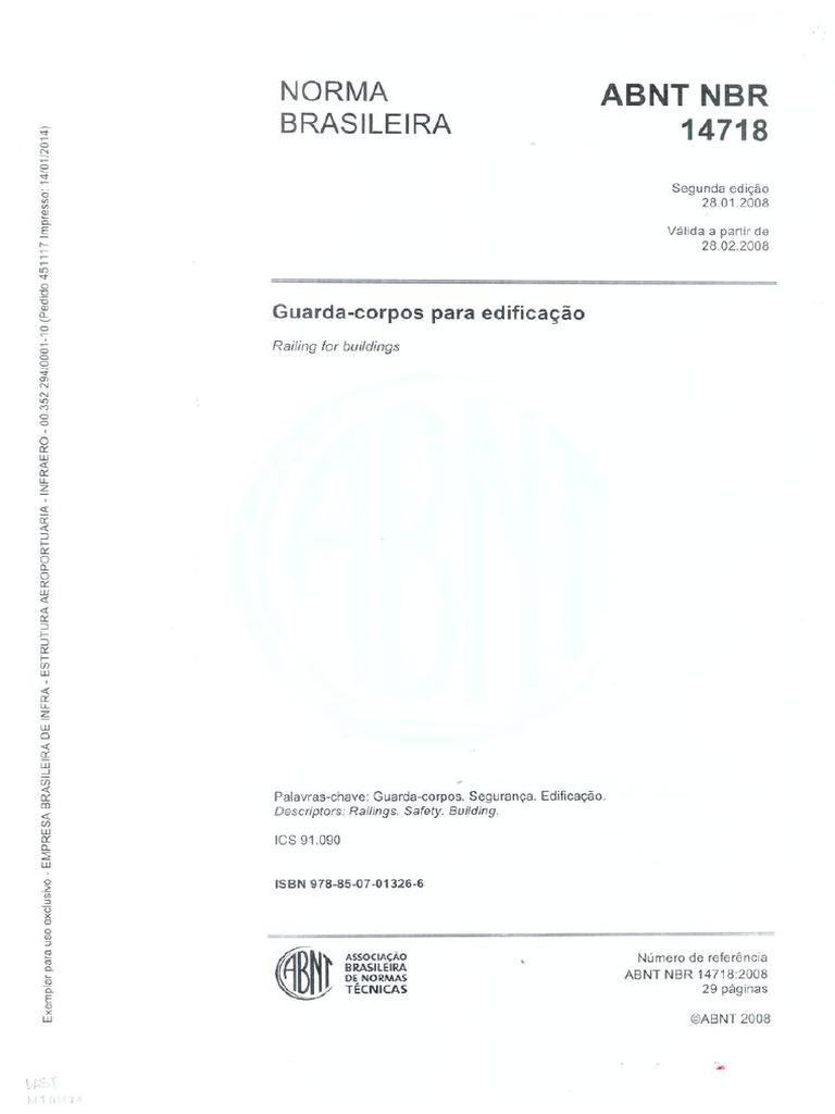 nbr-14718-guarda-corpos-para-edificaao | PDF