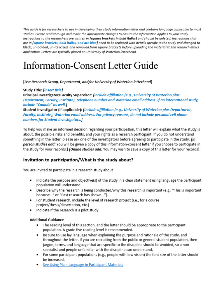 Guide To Creating An Icl 20230623 | PDF | Consent | Data