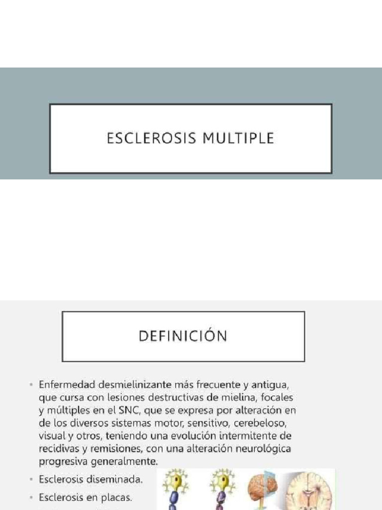 Fisiopatologia II - Esclerosis multiple | PDF