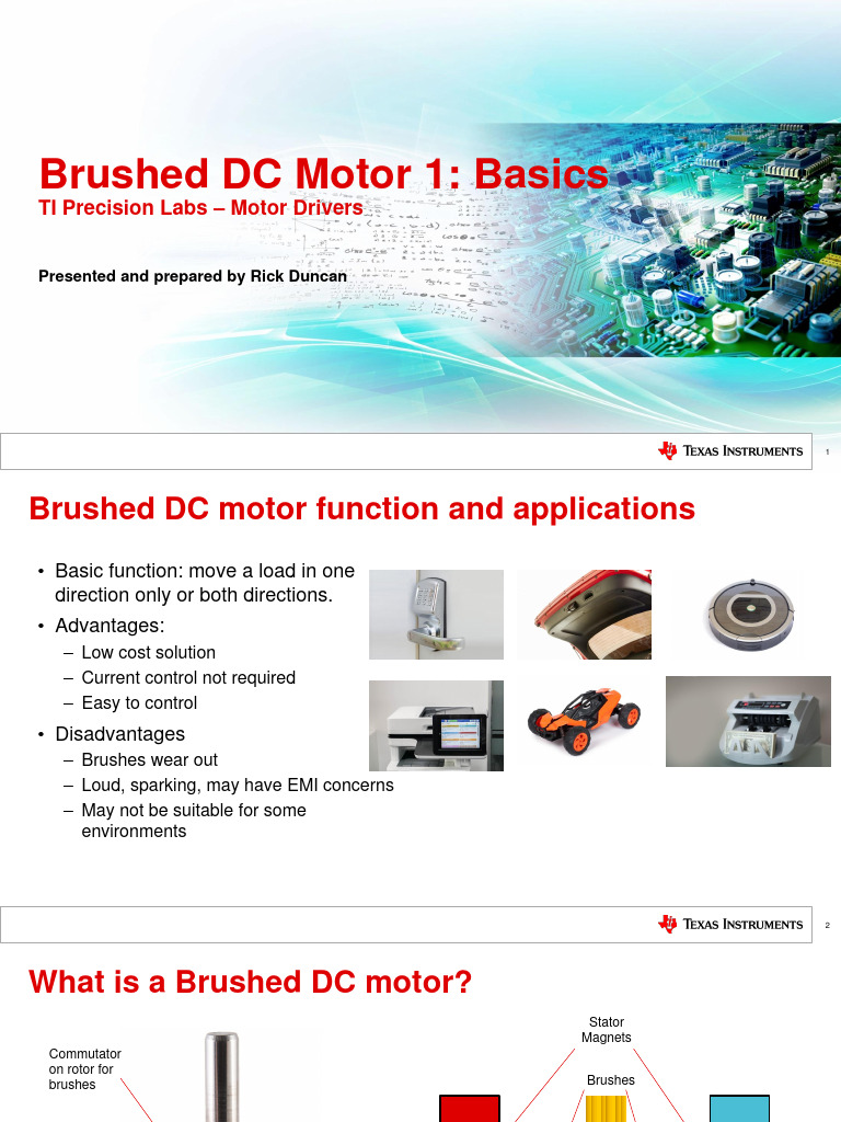 Brushed DC Motor Basics | PDF