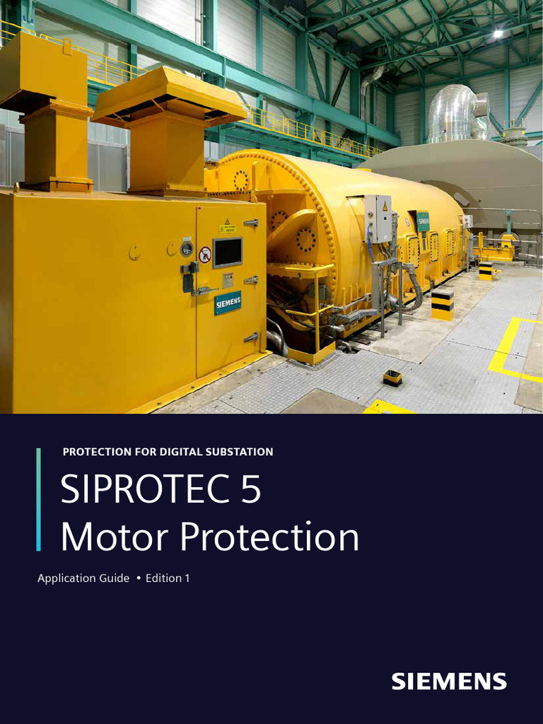 SIPROTEC 5 Motor Protection Application Guide | PDF | Electric Motor ...