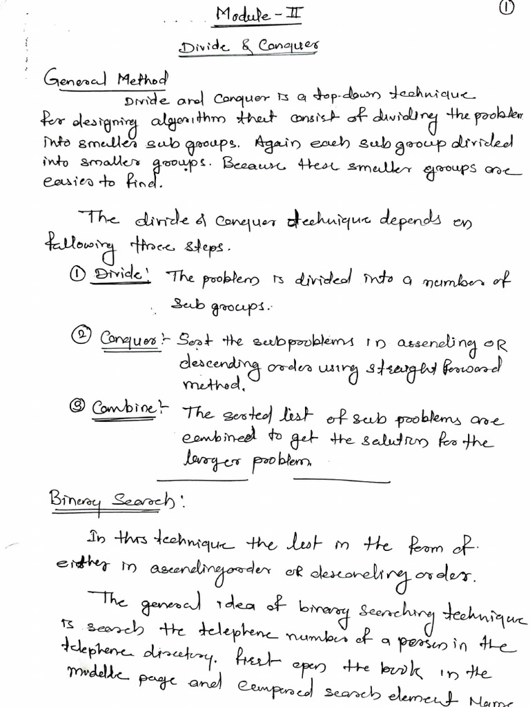 DAA Module 2 | PDF DAA Module 2 | PDF