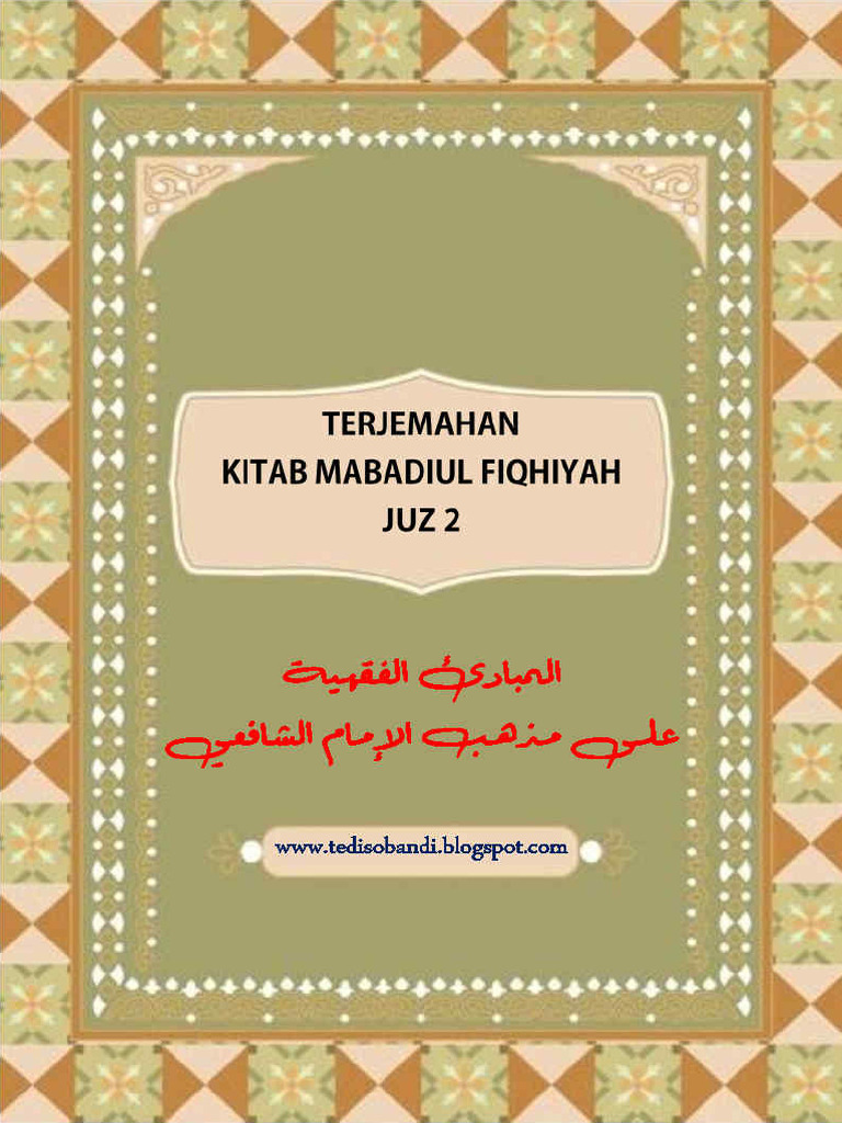 Terjemah Kitab Mabadi Fiqih Juz 2 | PDF