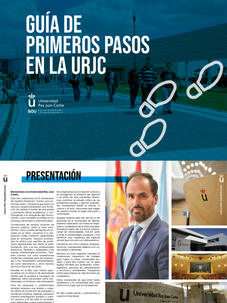 Primeros Pasos en la URJC: Guía Estudiantil | PDF