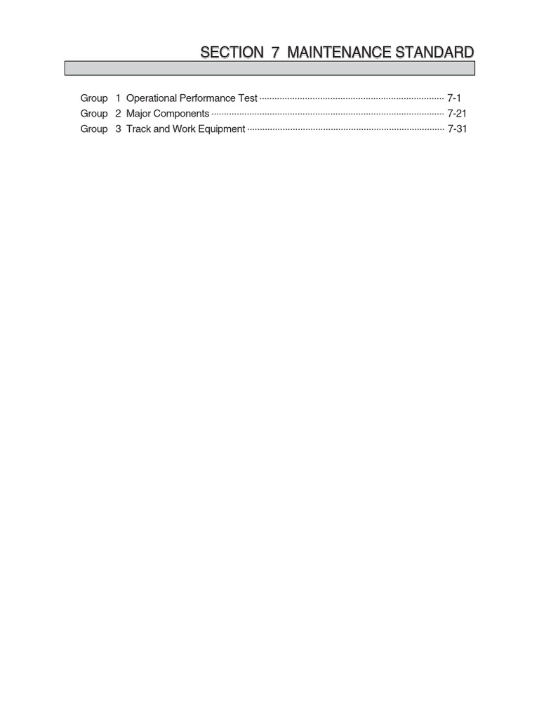 R220CL-9S Especificaciones-Section 7-1 | PDF | Bearing (Mechanical) | Pressure Measurement