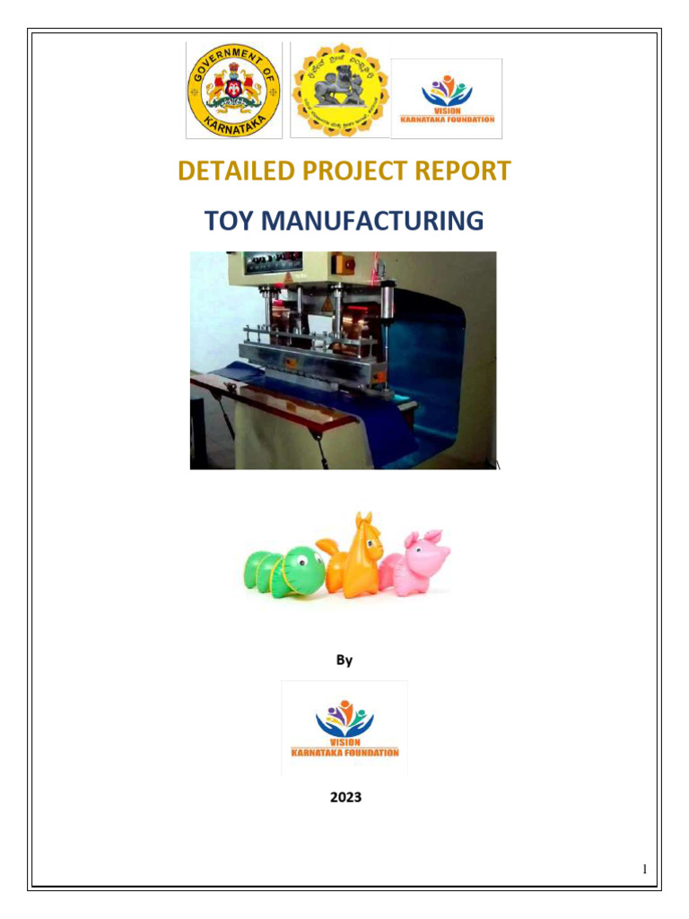 DPR On Toy Manufacturing | PDF | Expense | Interest