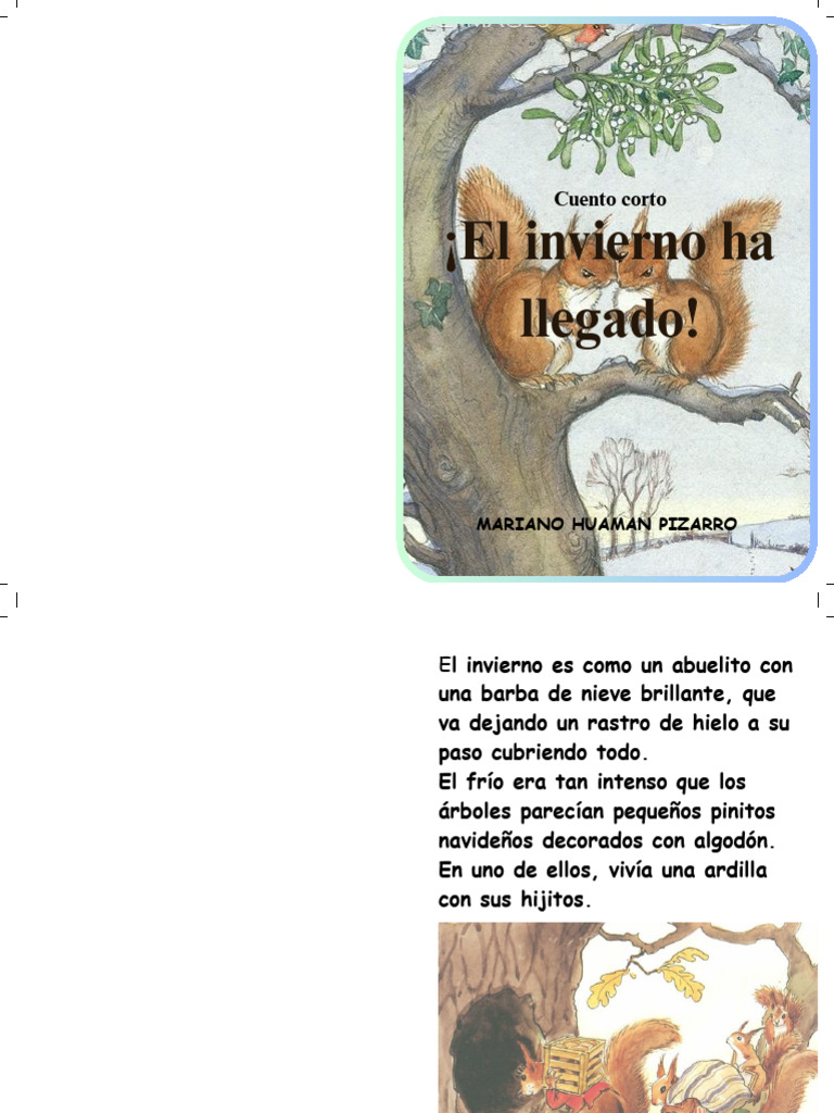 El INVIERNO A LLEGADO CUENTO CORTO | PDF | Poesía