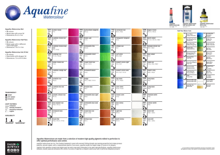 dal_aquafine_wat_cc_en | PDF | Blue | Watercolor Painting