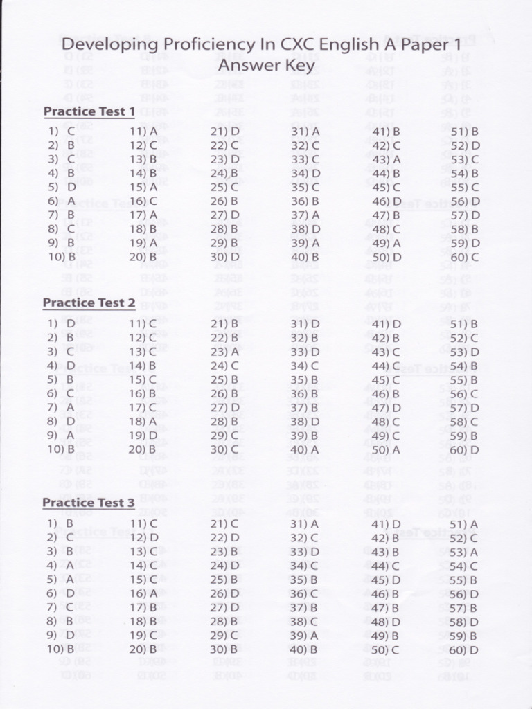 Developing Proficiency For English A Answers | PDF