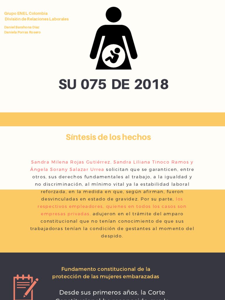 SU 075 DE 2018: Grupo ENEL Colombia División de Relaciones Laborales | PDF | Derecho laboral ...