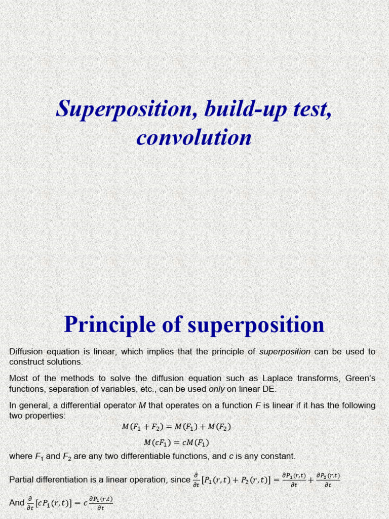 Lecture 05 - Superposition, Build-Up, Convolution | PDF | Mathematical Objects | Mathematical ...