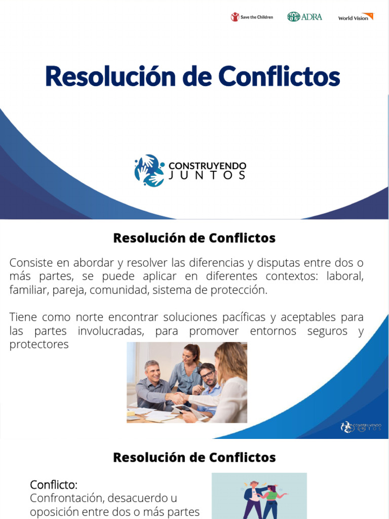 Estrategias para la Resolución de Conflictos | PDF | La resolución de ...
