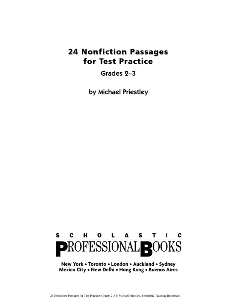 Grades 2 3 Nonfiction Passages | PDF | Home & Garden | Art