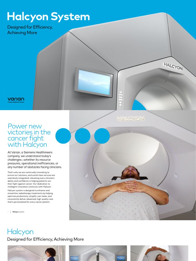 Halcyon Brochure RAD11163 Sep2023 | PDF | Radiation Therapy | Clinical ...