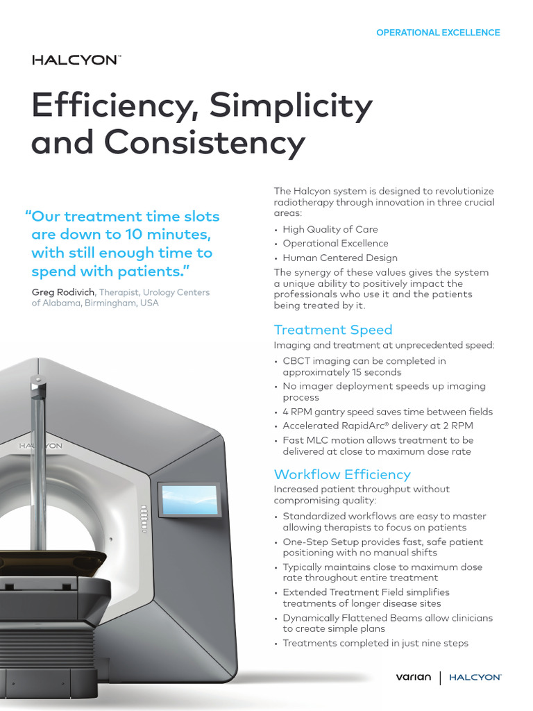 Halcyon | PDF | Radiation Therapy | Diseases And Disorders
