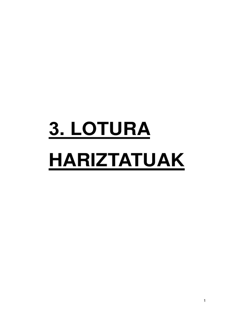 3-Lotura Hariztatuak | PDF