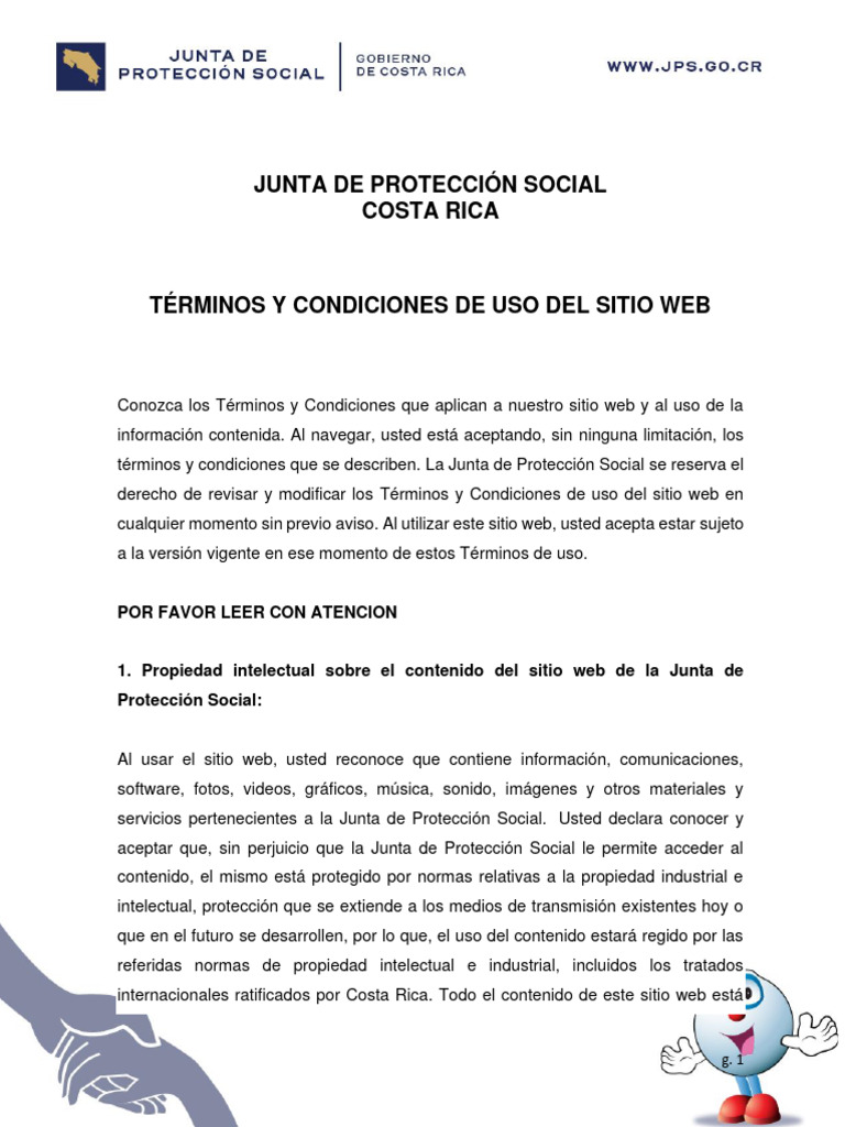 Jps Terms | PDF | Propiedad intelectual | Red mundial