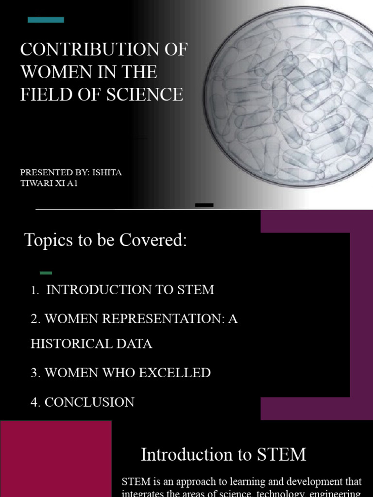 Women Representation in Science | PDF | Science | Science, Technology ...