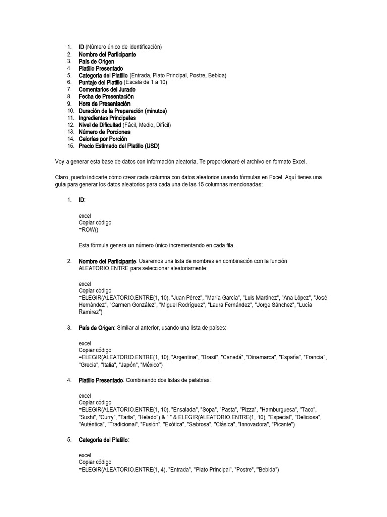 TAREA ACADEMICA 4 INFORMATICA APLICADA | PDF | Microsoft Excel | Alimentos TAREA ACADEMICA 4 INFORMATICA APLICADA | PDF | Microsoft Excel | Alimentos