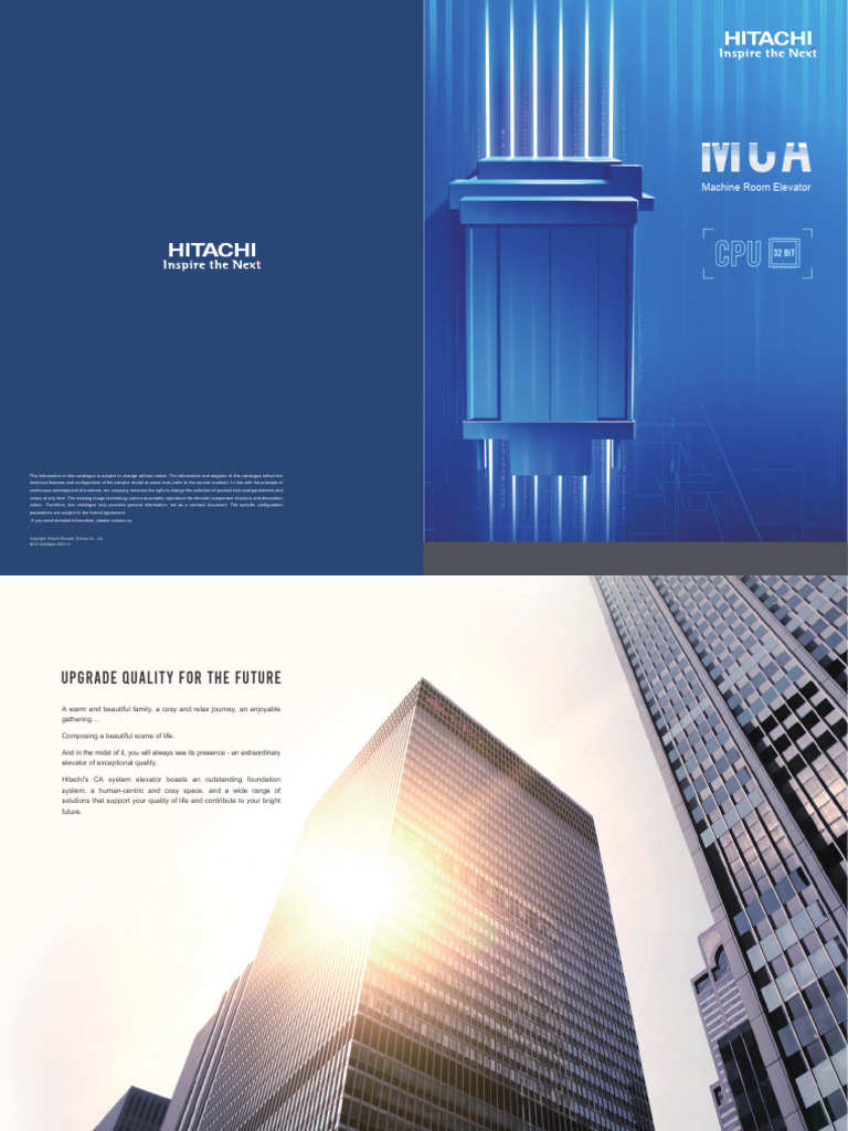 Hitachi Elevator MCA | PDF | Elevator | Door