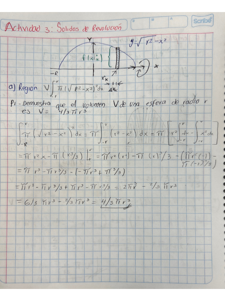 Actividad 3 unidad 2 volumen de sólidos | PDF