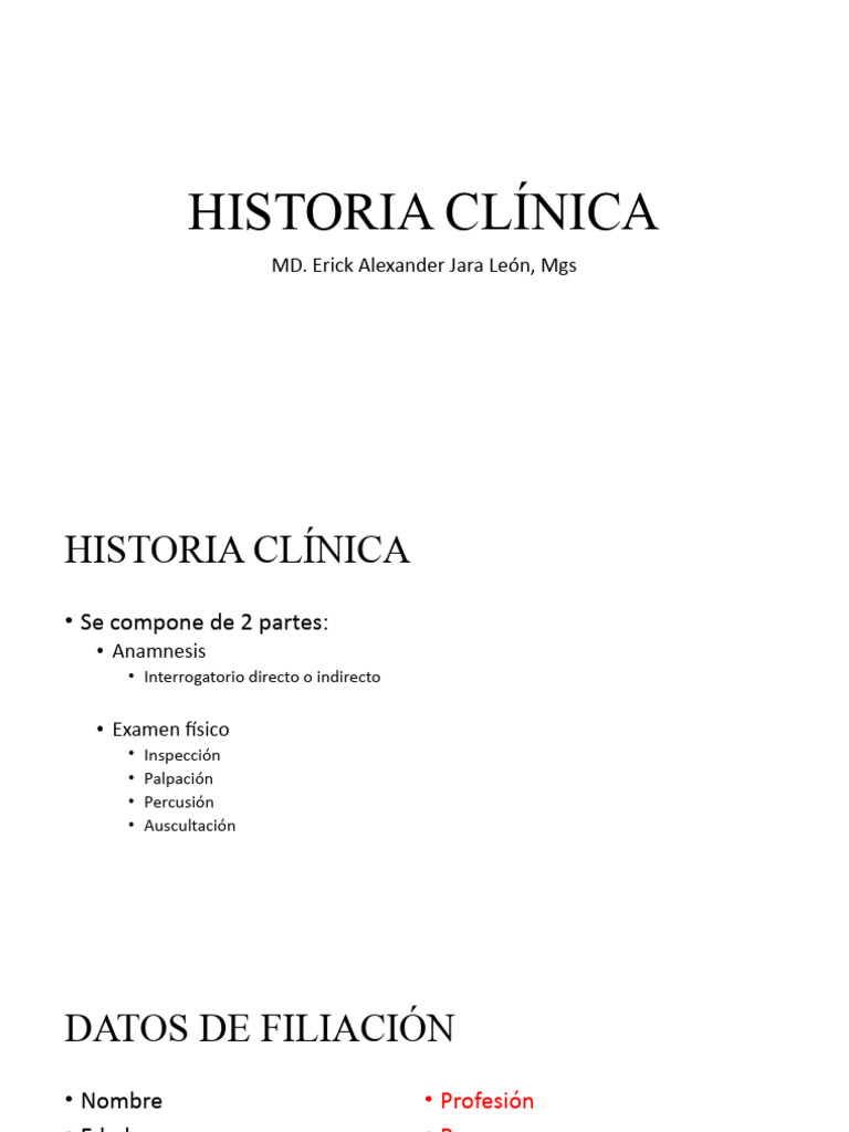 Historia Clã - Nica | PDF | Examen físico | Enfermedades y trastornos