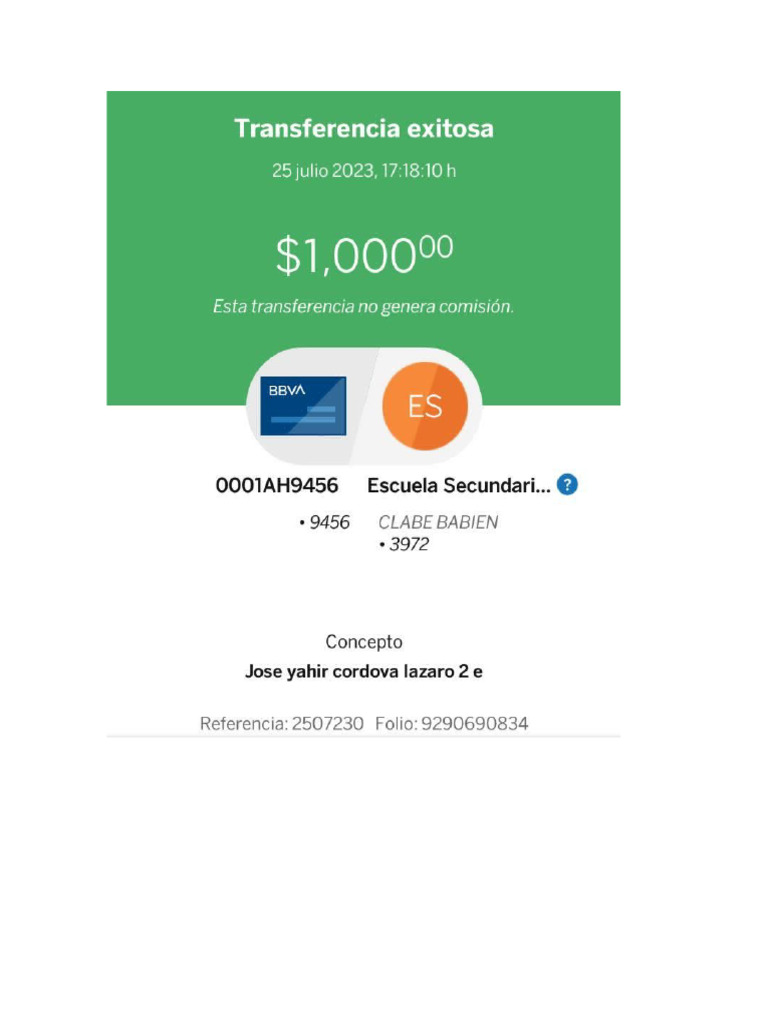 Comprobante De Pago Pdf