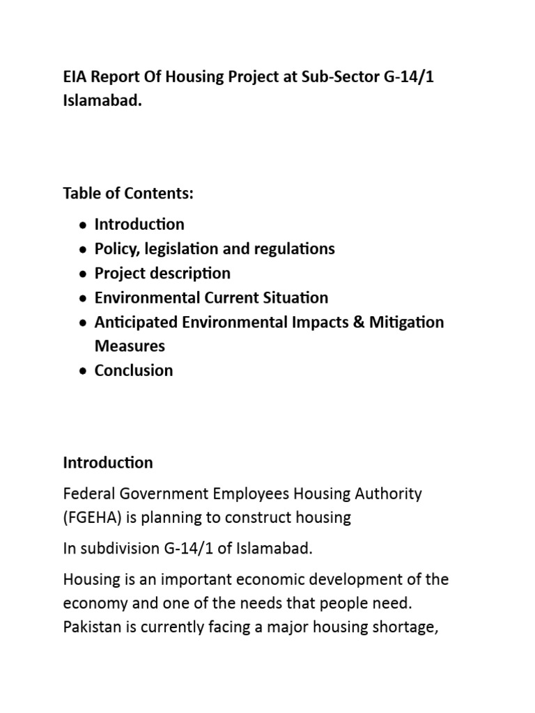 A Real Example of EIA Report | PDF | Environmental Impact Assessment ...