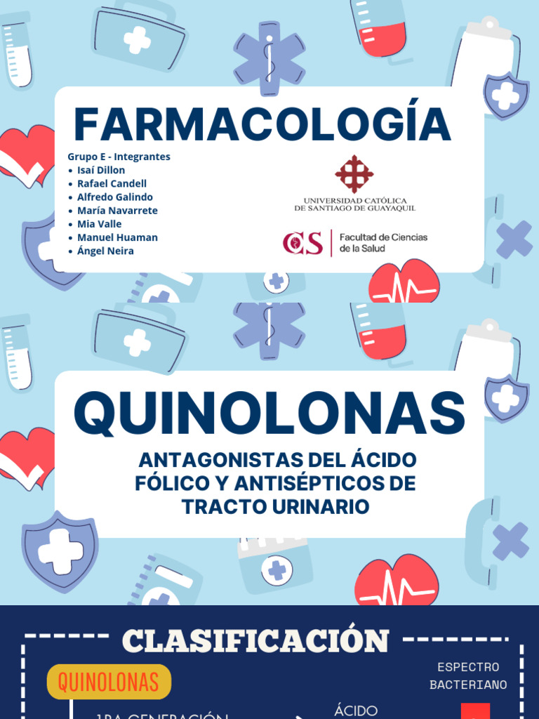 QUINOLONAS | PDF | Especialidades Medicas | Biología