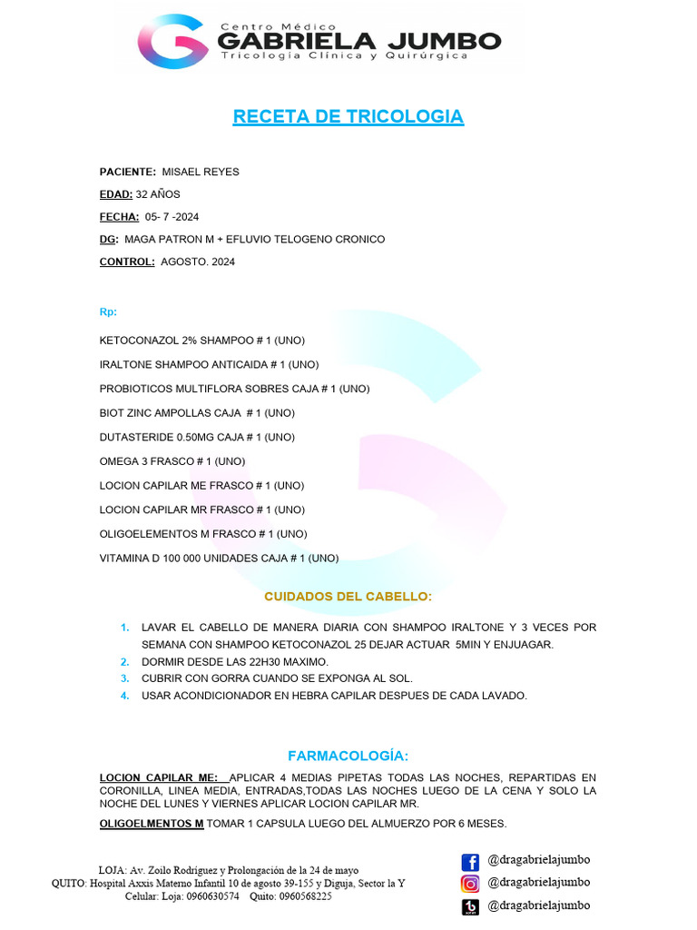 Misael Reyes Receta | PDF