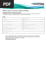 MLC Inspection Checklist | PDF | Sailor | Occupational Safety And Health