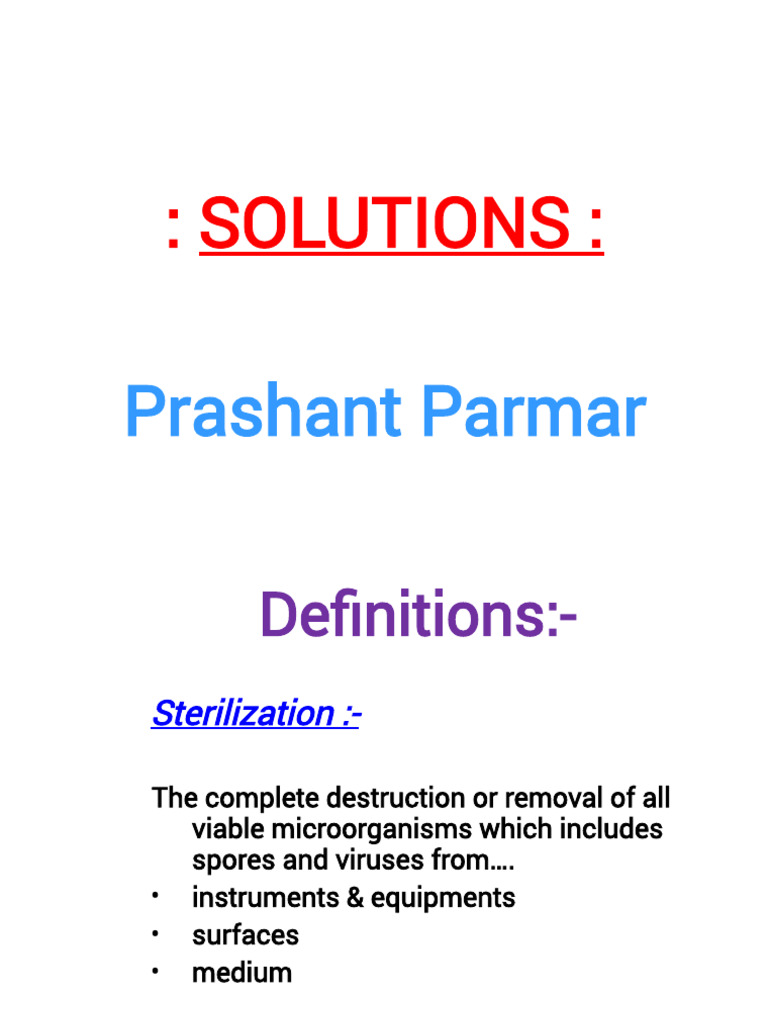 Surgery Practical Solutions | PDF | Disinfectant | Antimicrobial Surgery Practical Solutions | PDF | Disinfectant | Antimicrobial