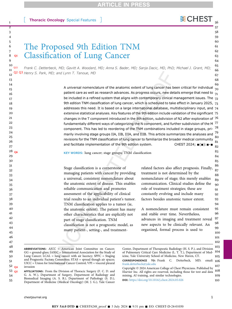 TNM 9TH EDITION | Download Free PDF | Biopsy | Pathology
